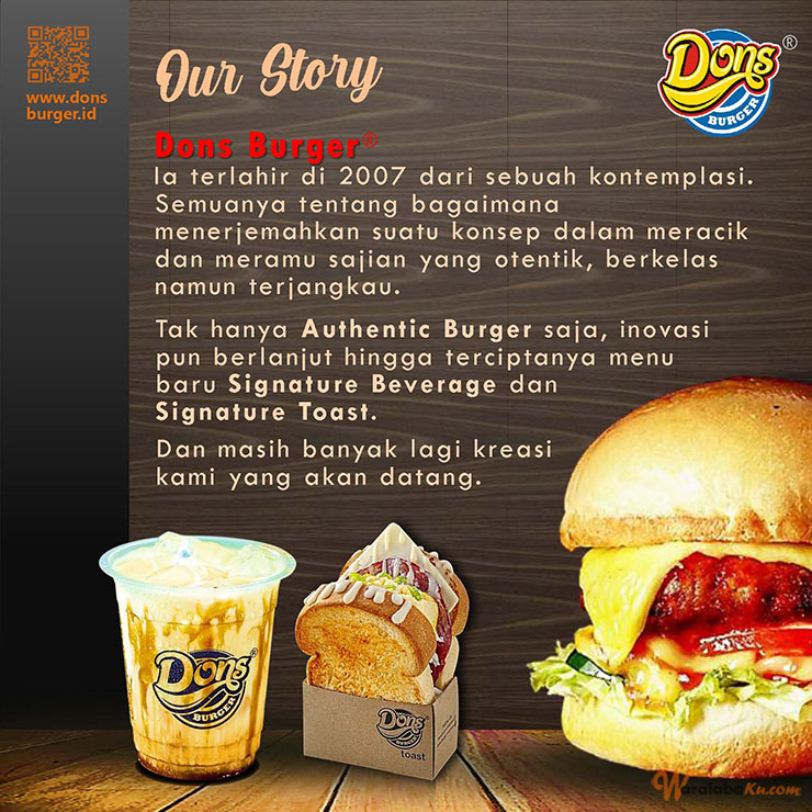 Franchise Dons Burger & Coffee | Peluang Bisnis Cafe - Waralaba Ku