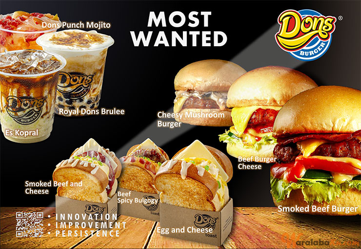 Franchise Dons Burger & Coffee | Peluang Bisnis Cafe - Waralaba Ku
