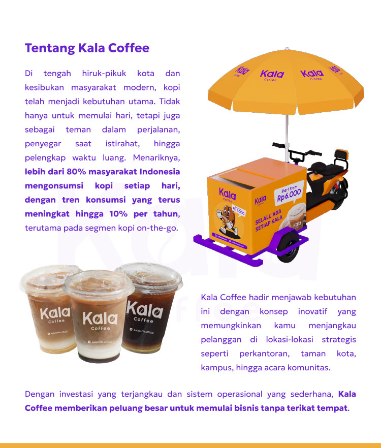 Franchise Kala Coffee | Peluang Bisnis Kopi Keliling Gerobak Sepeda ...