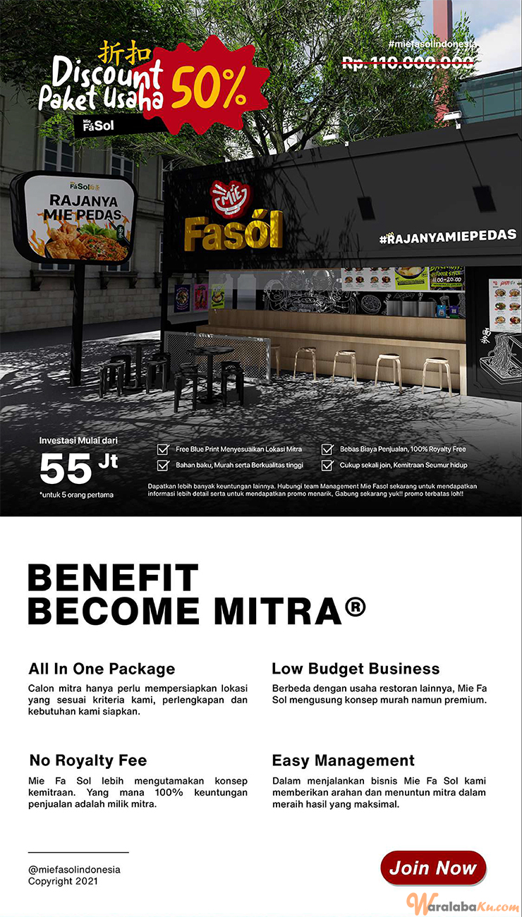 Franchise MIE FASOL | Peluang Bisnis Mie Pedas | Mie Level - Waralaba Ku