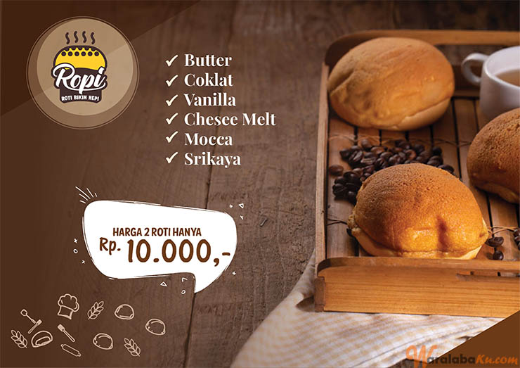 Franchise ROPI | Peluang Bisnis Roti Kopi Meksiko Roti Bikin Hepi ...