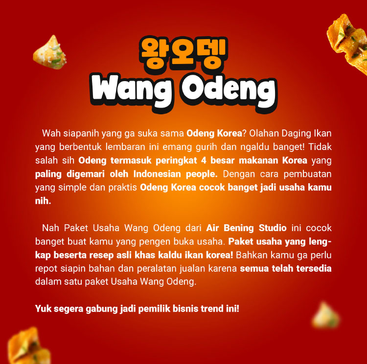 Franchise Wang Odeng | Peluang Bisnis Makanan Korean Street Food ...
