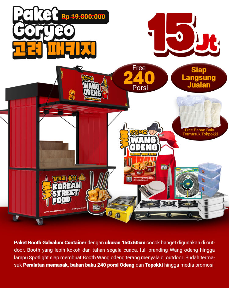 Franchise Wang Odeng | Peluang Bisnis Makanan Korean Street Food ...