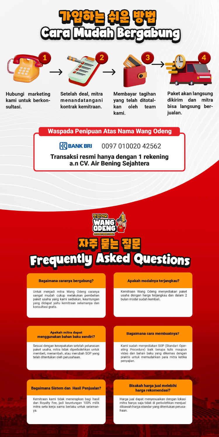 Franchise Wang Odeng | Peluang Bisnis Makanan Korean Street Food ...