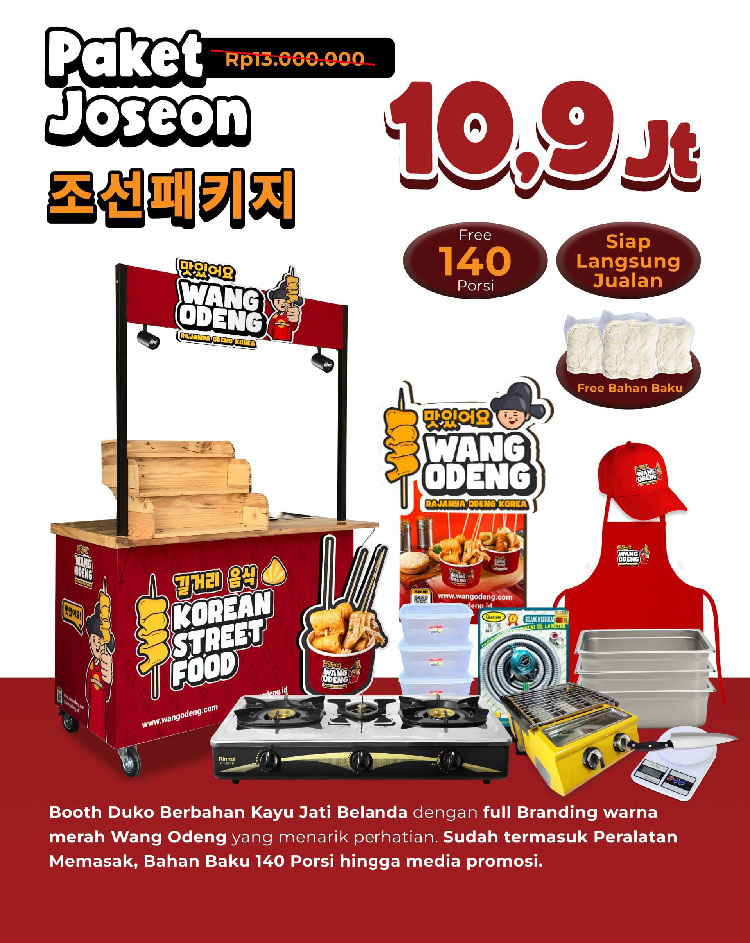 Franchise Wang Odeng | Peluang Bisnis Makanan Korean Street Food ...